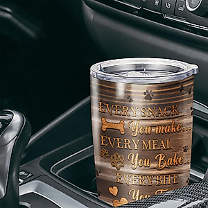 Personalized Dog Photo Tumbler Customized Name & Photos Insulated Cute Travel Cups Stainless Steel Gift for Mom Pet Dogs Lovers Birthday