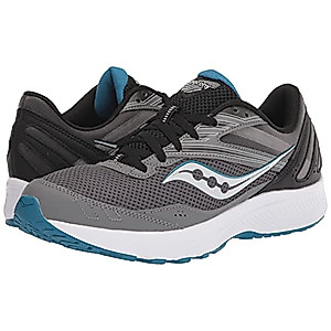 Saucony Men's Cohesion 15 Running Shoe, Charcoal/Topaz, 11