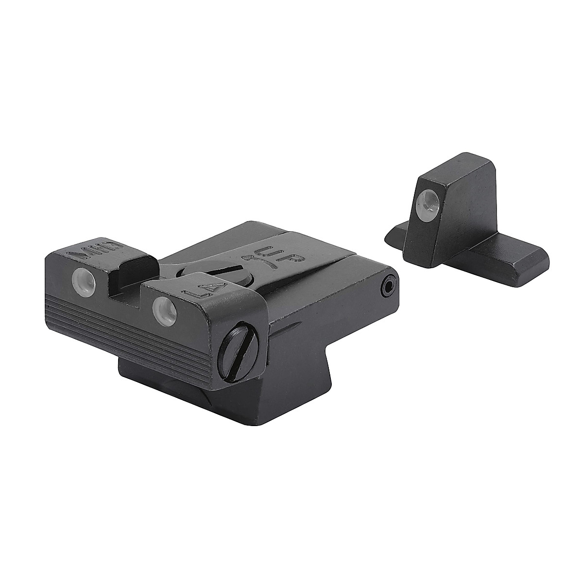 MEPRO Tru-Dot Adjustable Night tritium Sights Compatible with HK USP Full Size Tactical Expert Model Green tritium dots Glow on Sight self Illuminated Meprolight Fixed Metal Sights