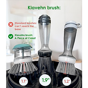 Chicken Shredder Tool Twist, Visible Meat Shredder with Brush and Detachable Plate, Ergonomic Handle, Anti-Slip, Dishwasher Safe, Heat Resistant, BPA Free, Suitable for Pork Beef Chicken (Black)