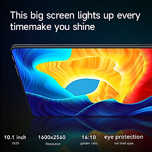 10.1 Inch Tablet 6G RAM 128G ROM 1600x2560 Octa Core, 5G WiFi, Calling, Android10.1 (US Plug)