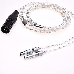 GAGACOCC Silver Plated Headphone Upgrade Cable for Focal Utopia Ultra (6FT, 4Pin XLR Male)