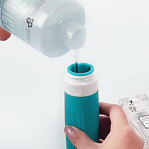 Meartchy 4 Pack Travel Bottles for Toiletries, 3oz Leak Proof Silicone Travel Size Toiletries Bottles, BPA Free Squeezable Travel Size Containers, TSA Approved Travel Essentials (Multicolor)