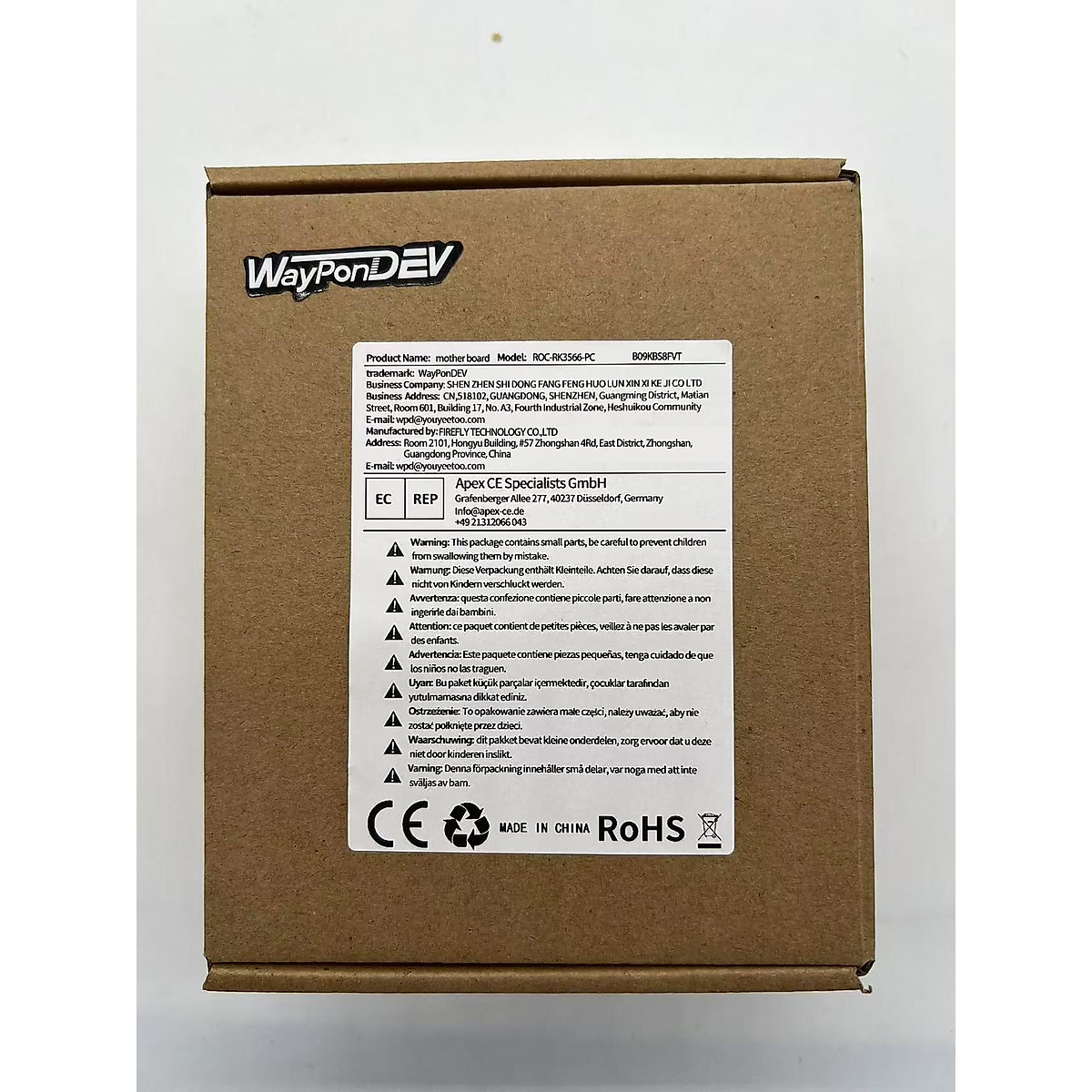 Firefly ROC-RK3566-PC Rockchip RK3566 4GB RAM Single Board Computer Support Caffe/TensorFlow and Geek System