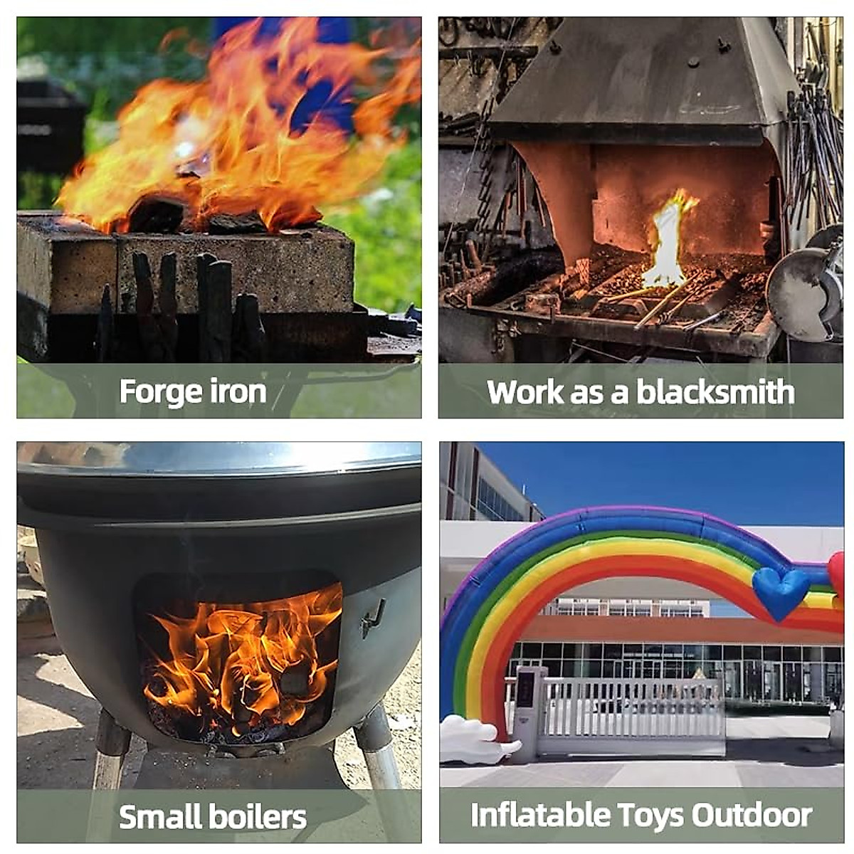 110V 250W US Style Electric Blacksmith Forge Blower Blacksmithing Coal Forge Fan air Blower Tools with 230CFM