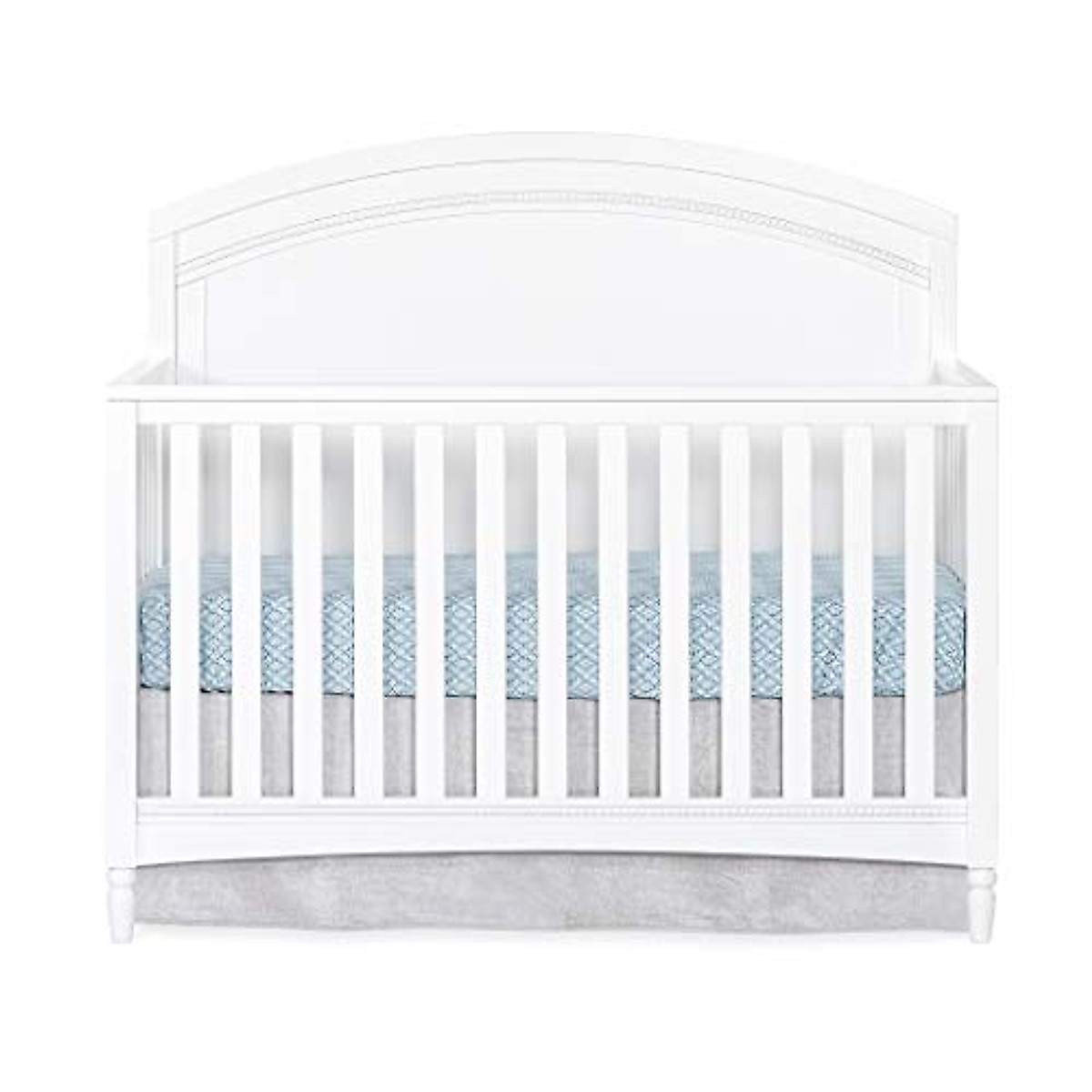 Child Craft Stella 4-in-1 Convertible Crib, Baby Crib Converts to Day Bed, Toddler Bed and Full Size Bed, 3 Adjustable Mattress Positions, Non-Toxic, Baby Safe Finish (Matte White)
