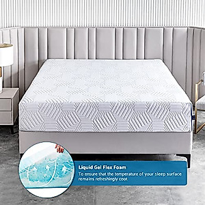 LIFERECORD Twin XL Mattress, 12 inch Gel Memory Foam Twin XL Size Mattress for a Cool Sleep Bed in a Box Pressure Relief, Medium Firm Mattresses CertiPUR-US Certified