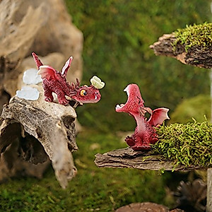 Top Collection 4530 Mini Red Dragon Roaring Figurines