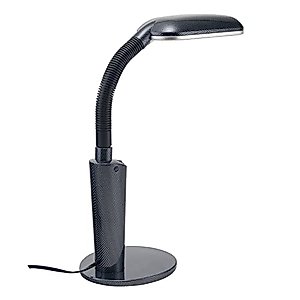 V-Light Desk Lamp, LED Lamp, Reading Lamp with Adjustable Gooseneck Arm, Daylight Effect Office Lamp, Table Light, Black
