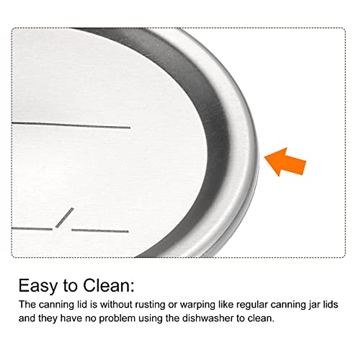 uxcell Canning Lids, 54pcs - Tinplate Split-Type Mason Jar Lid, Regular Mouth with Date Leak Proof Fits Storage Cover (Silver)