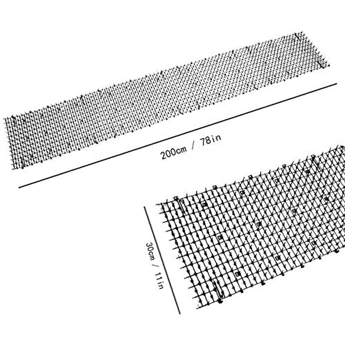 Lagaga Cat Scat Mat with Spikes Prickle Strips Anti-Cats Network Digging Stopper Stopper Prickle Strip Mat 78x11 inch