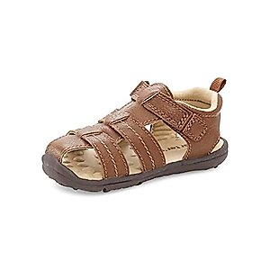 Carter's Every Step Baby Boys Arno First Walker Shoe, Brown, 3.5 Infant