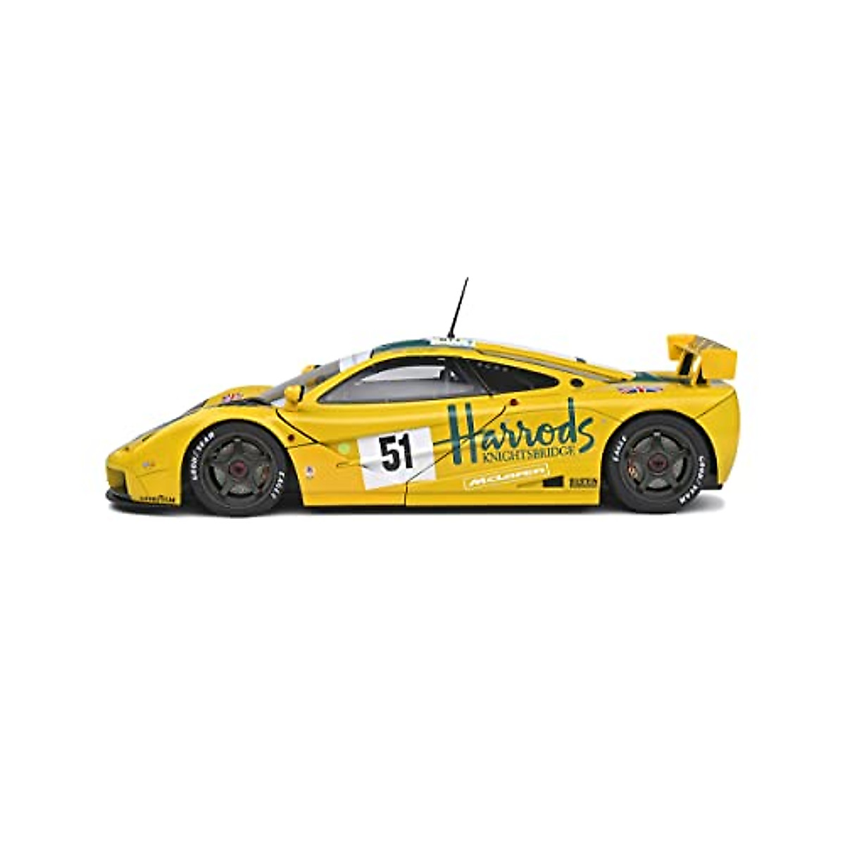 solido S1804105 1:18 F1 GT-R Short Tail 24h Le Mans 1995-Harrods McLaren Collectible Miniature car, Multi