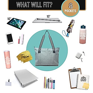 Brooke & Jess Designs Cat Mom Tote Bag - Cat Lover Gifts for Women - Perfect Crazy Cat Themed Items - Present for Christmas, Birthday, Mother's Day - Fun Things to Gift for Cats Owners