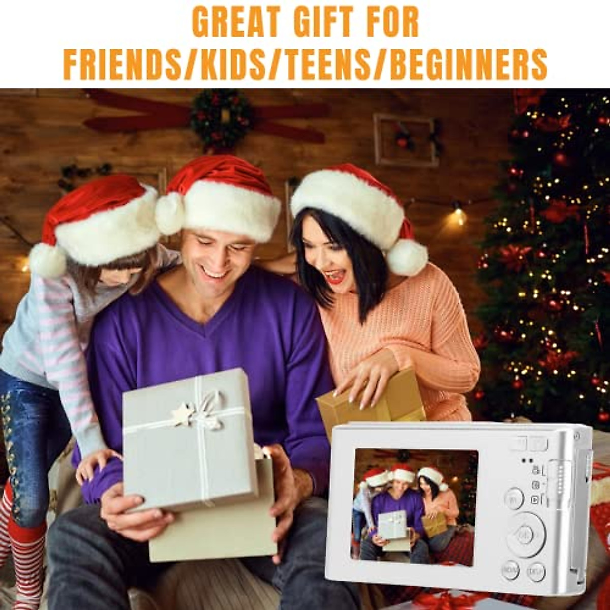 Digital Camera,1080P 38MP 16X Digital Zoom Digital Camera for Photography, 2.4In Screen Shake Proof Zoom Camera with Fill Light, for Beginners Professionals