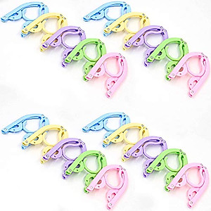 20 Pcs Portable Folding Travel Clothes Hangers, Foldable Clothes Drying Rack for Travel