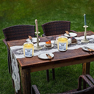 8.0 OZ Citronella Candles Outdoor Indoor, 4 Packs Natural Soy Wax Off Fly Candles in Glass Jar, Good for Home Patio Yard Garden