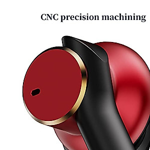 BACKWIN Wired Earbuds Dual-Drive Iron Ring in-Ear Headphones with mic Hi-Res immersive Sound Heavy bass Noise Isolation Earphones bass Boost,High Fidelity 3.5mm Jack Ear Buds Noise-Cancelling (Red)