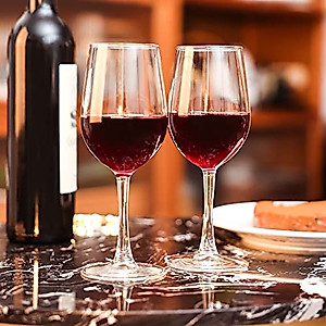 YANGNAY Wine Glasses (Set of 12, 12 Oz), All-Purpose Red or White Wine Glass with Stem, Durable, Dishwasher Safe