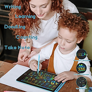 2 Pack LCD Writing Tablet - 10 Inch Doodle Scribbler Board Colorful Screen Drawing Pad, Learning Educational Toy Gift for 3 4 5 6 7 8 Years Old Girls Boys Toddlers