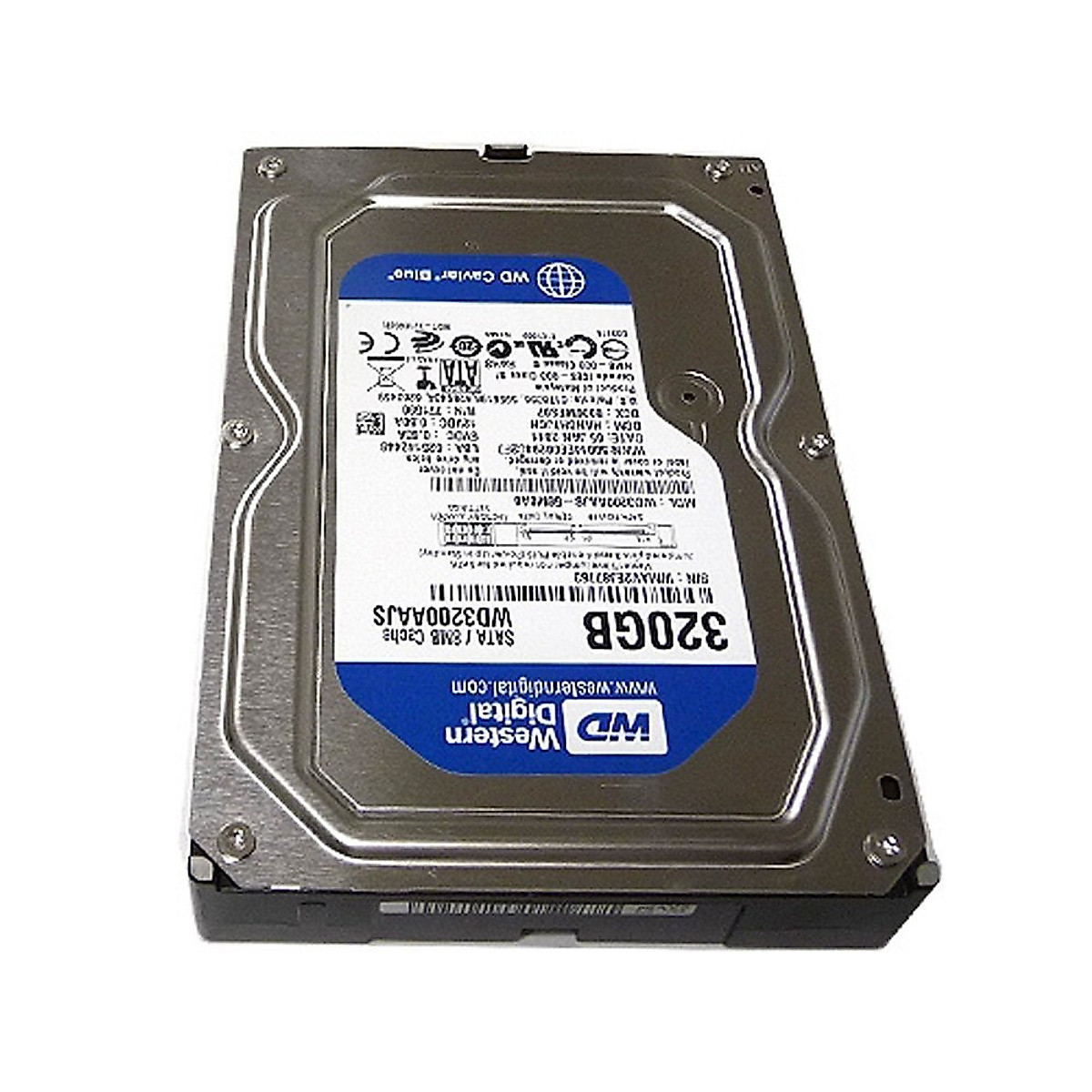 Western Digital Caviar SE (WD3200AAJS) 320GB 8MB Cache 7200RPM SATA 3.0Gb/s 3.5in Internal Desktop Hard Drive [Renewed]- w/ 1 Year Warranty