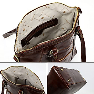 Time Resistance Leather Handbag for Women Top Handle Satchel Bag Women's Purse Shoulder Bag