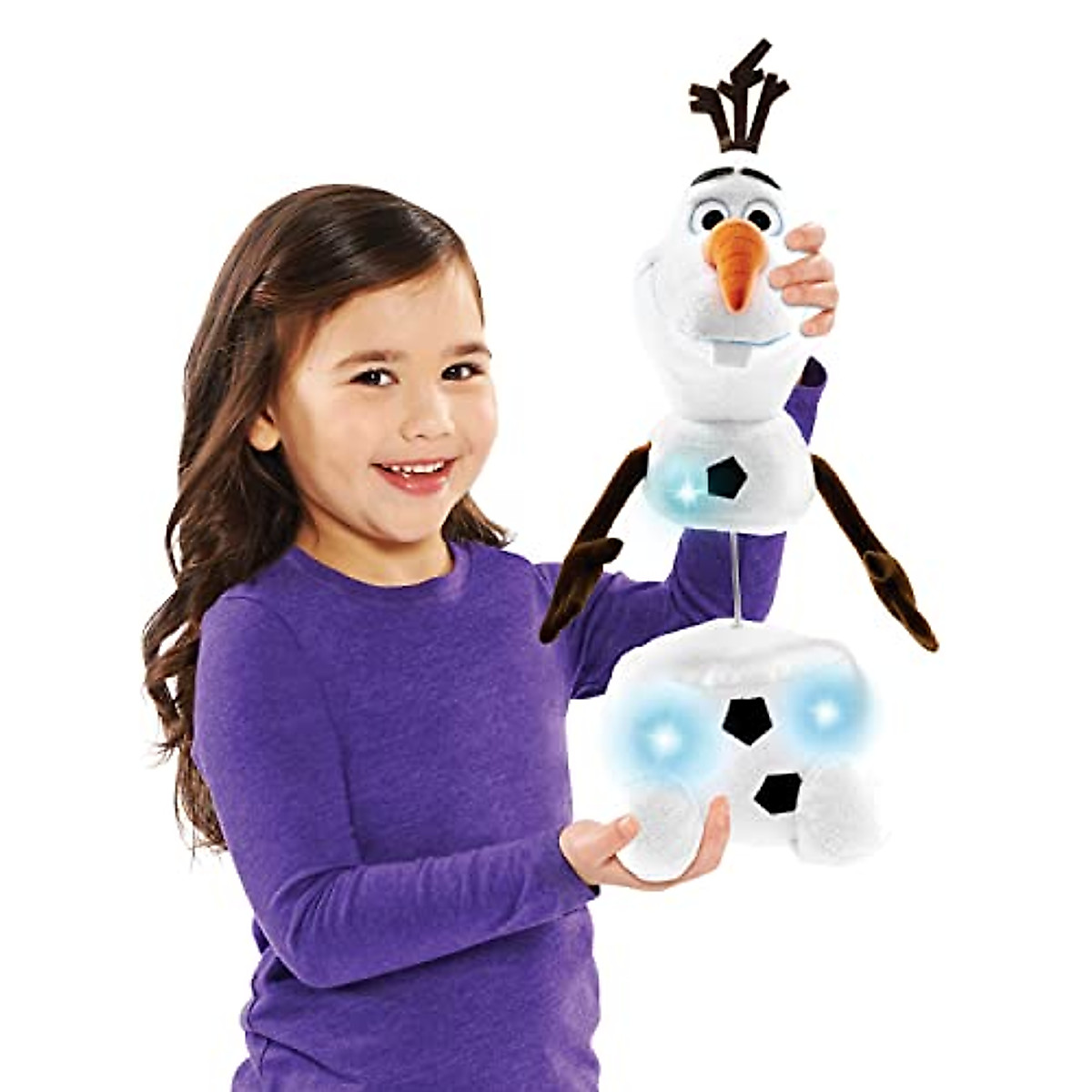 Frozen Disney Pull Apart Olaf Plush with Lights and Sounds, Kids Toys for Ages 3 Up, Amazon Exclusive by Just Play