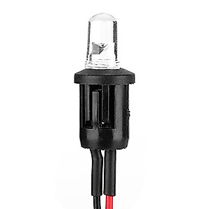 EBTOOLS for car Alarm led Light Fake car Alarm, Blinking led car Alarm Light 1 Pair DC 12V Car LED Alternating Alarm Dash Mount Light Flashing red led 12v