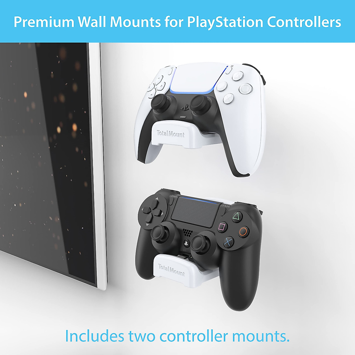 TotalMount Bundle for PS5 and Two PS5 Controllers