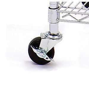 Seville Classics UltraDurable Heavy Duty NSF Solid Steel Wire Rack Storage Unit, Organizer for Garage, Warehouse, Office, Restaurant, Classroom, Kitchen, Steel, 5-Tier Shelving, 36" W x 18" D