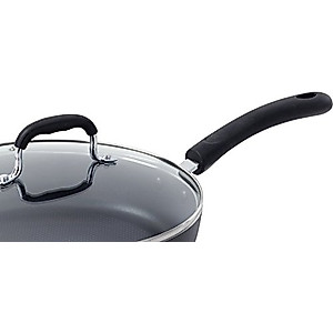 T-fal Experience Nonstick Fry Pan with Lid 10 Inch Induction Cookware, Pots and Pans, Dishwasher Safe Black