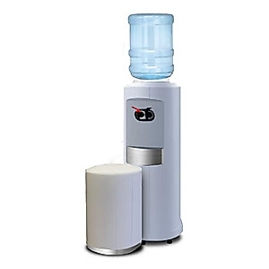 Fahrenheit Free-Standing Hot and Cold Water Cooler Finish: White with Silver Metallic