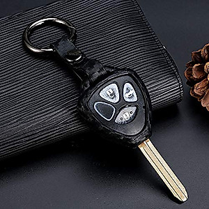 WFMJ Black Carbon Fiber Silicone 2 3 4 Buttons Remote Smart Key Chain Cover Case For Toyota Camry Avalon Corolla Matrix RAV4 Venza Yaris 4Runner Land Cruiser Scion iQ tC xB xD Pontiac Vibe