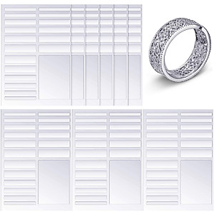 WILLBOND Ring Size Adjuster for Loose Ring Clear Invisible Ring Size Reducer Jewelry Guard Sizer Loose Ring Tightener Fit Any Rings for Preventing Ring from Loosening and Slipping Off (9 Sheets)