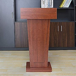 MObyat Lectern Podium Stand,Podium Lectern Podium Church Pulpit or Ceremony Classroom Lecture Speech Teach Platform Standing Brown Presentation Lectern