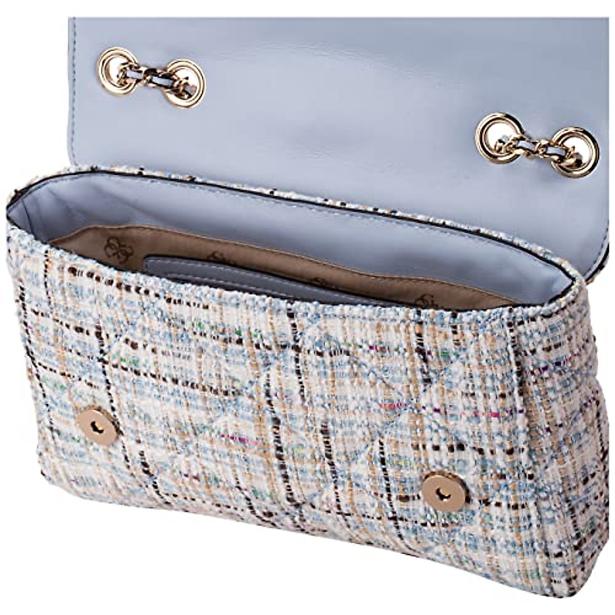 GUESS womens Cessily Convertible Crossbody Flap, Pale Cloud, one size US