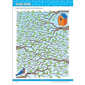 School Zone - Big Mazes & More Workbook - 320 Pages, Ages 6 to 8, 1st Grade, 2nd Grade, Learning Activities, Math Puzzles, Games, Color By Numbers, and More (School Zone Big Workbook Series)