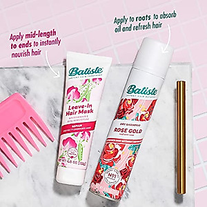 Batiste Heat Protectant For Hair & Leave In Conditioner Hair Mask, Smooth Formula, Hair Conditioner for Dry or Wet Hair, Infused with vitamin E for Enhancing Haircare, 4.3oz.