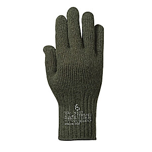 Rothco GI Wool Glove Liners, Olive Drab, Size 5