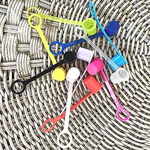 10pcs Mixed Color Caps Drinking Straw CAPS for 3/8" Diameter Straws - - straw cover - straw caps covers - Mixed color