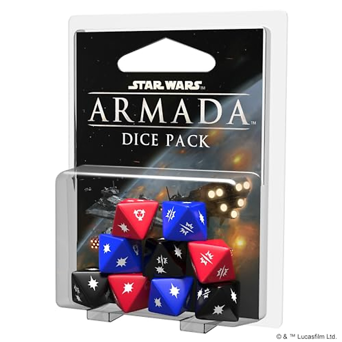 Star Wars: Armada DICE PACK - Enhance Your Firepower with Custom Dice! Tabletop Miniatures Strategy Game for Kids & Adults, Ages 14+, 2 Players, 2 Hour Playtime, Made by Atomic Mass Games
