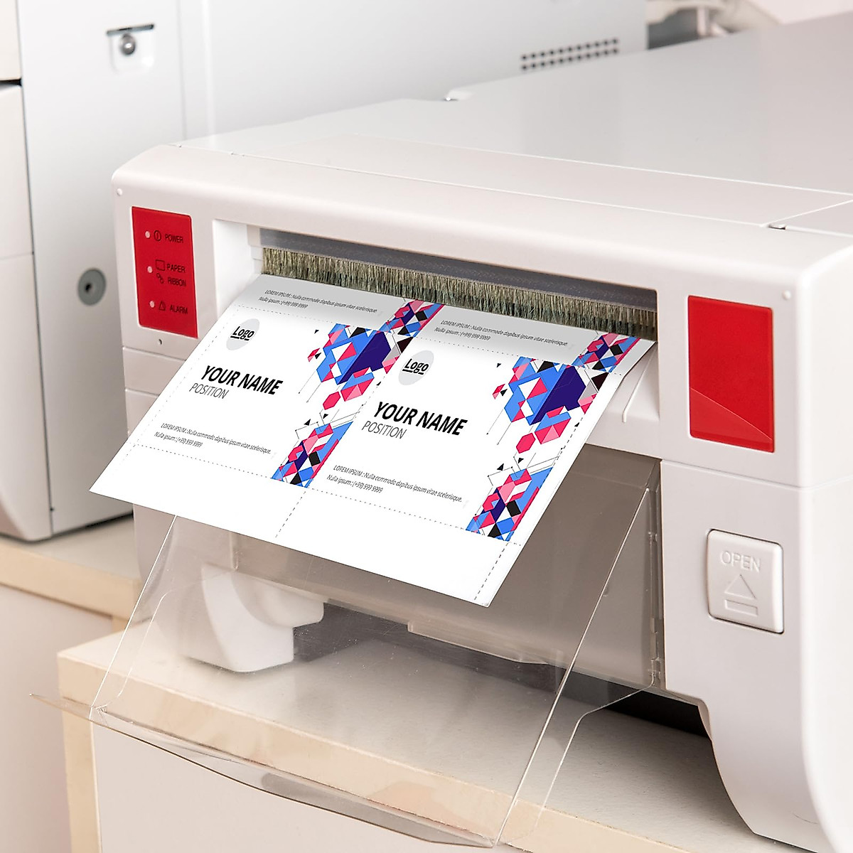 1200 Pcs Blank Printable Business Cards, 3 x 4, Perforated Cards Stock Paper for Inkjet and Laser Printers for School, Office, Party (6 up Each Page)