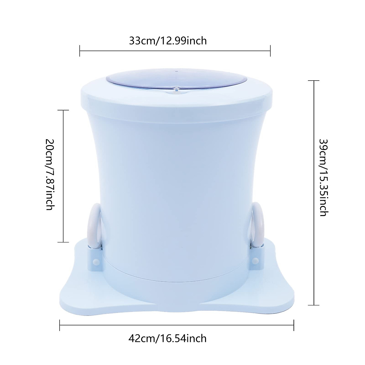 Manual Clothes Dryer Dehydrator, Mini Hand Dryer, Pull Rope Rotary Dryer Non-Electric, Max Load 11.02lbs, for Apartment, Camping, RV