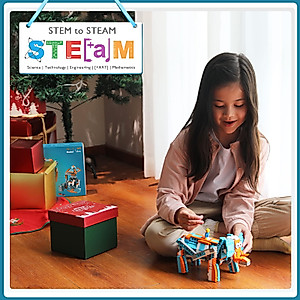 VteePck 389 Pieces Coding Robot Kit Toys for Kids 8+ Years, Stem Toys for Kids to Learn Programming, Learning & Education Toys, App & Remote Control Blocks DIY Engineering Kid Science Robot Gifts