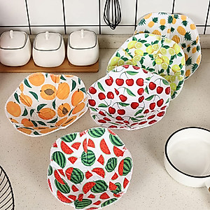 Healeved Microwave Set of 4 Hot Bowl Holders Microwave Microwave Safe Holder Bowl Holders for Hot Food Soup Bowl Cozy