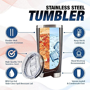 Gulf Of America Tumbler 20oz Stainless Steel Insulated Tumbler Coffee Mug