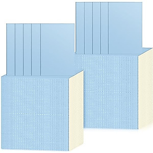 Handepo 100 Pack A5 Kraft Notebooks Ruled Lined Journals Notebooks Soft Cover Kraft Composition Notepad Travel Diary Journals Memo for Girls, Students, Office, School Supplies (Blue)