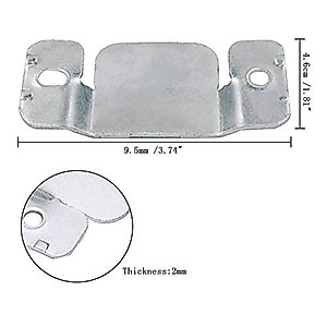 AKOAK 6 Pcs Metal Sectional Sofa Connectors Sectional Connectors Furniture Interlock with 12 Pcs Screws