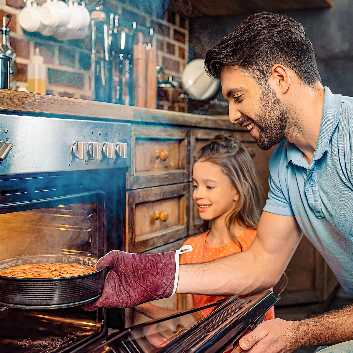 SMARTAKE 200 Pcs Unbleached Parchment Paper Baking Sheets Round, 8 Inches Non-Stick Precut Baking Parchment, Perfect for Baking Grilling Air Fryer Steaming Bread Cup Cake Cookie and More