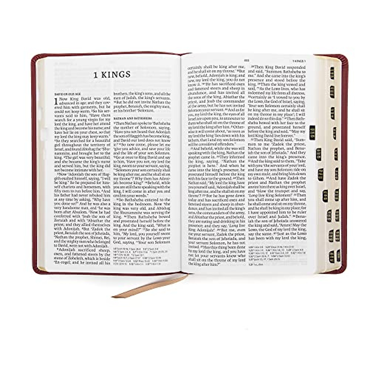 NASB Super Giant Print Reference Bible, Burgundy LeatherTouch, Indexed